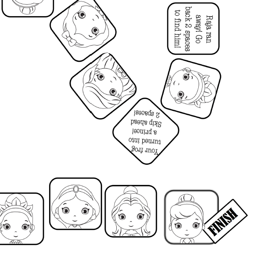 DIY Princess Board Game - Instant Impressions Travel Services