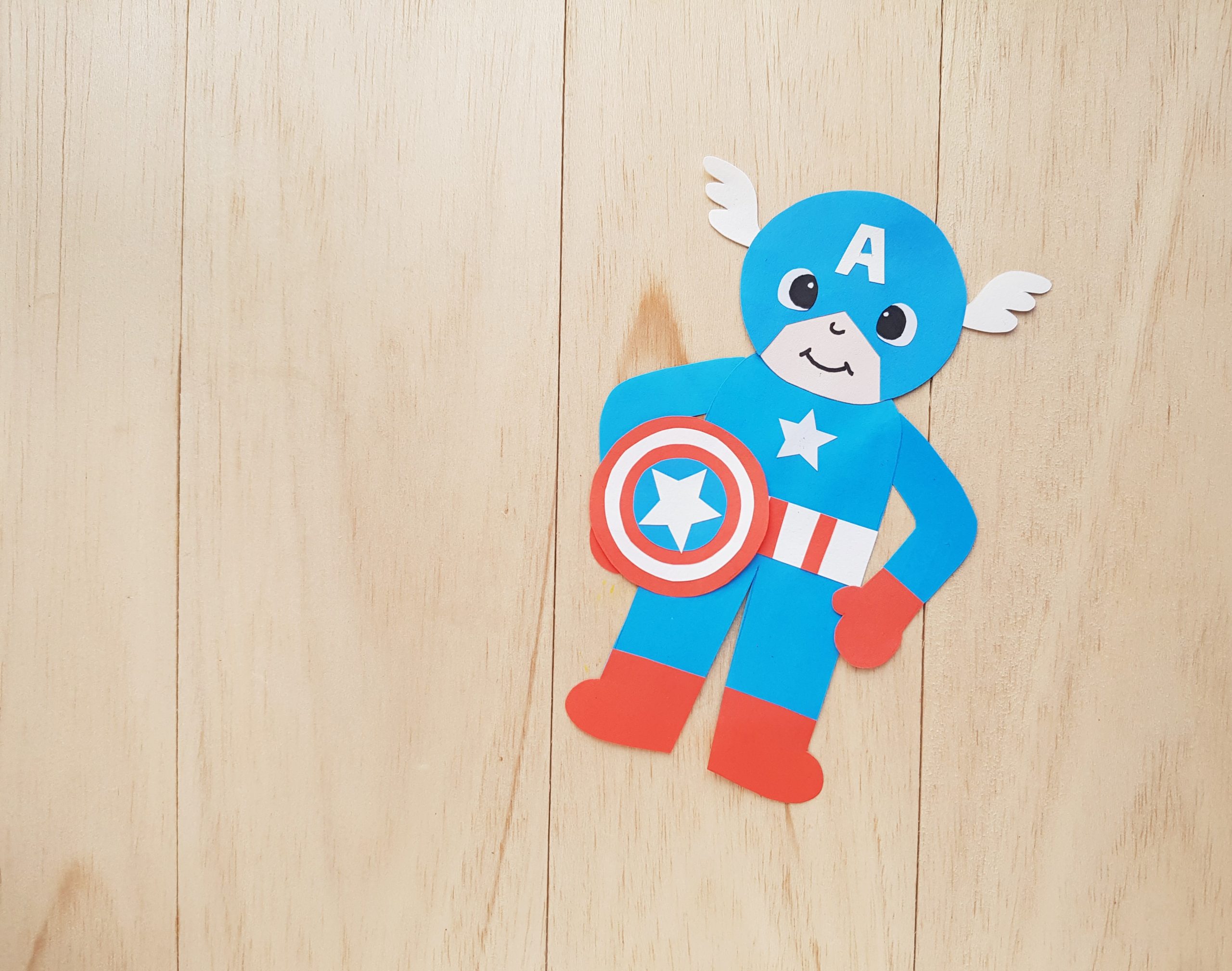 Captain America Puppet Papercraft - Instant Impressions Travel Services