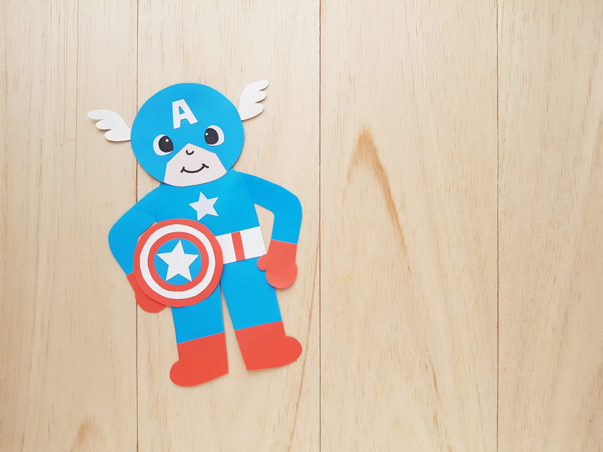 Captain America Puppet Papercraft - Instant Impressions Travel Services
