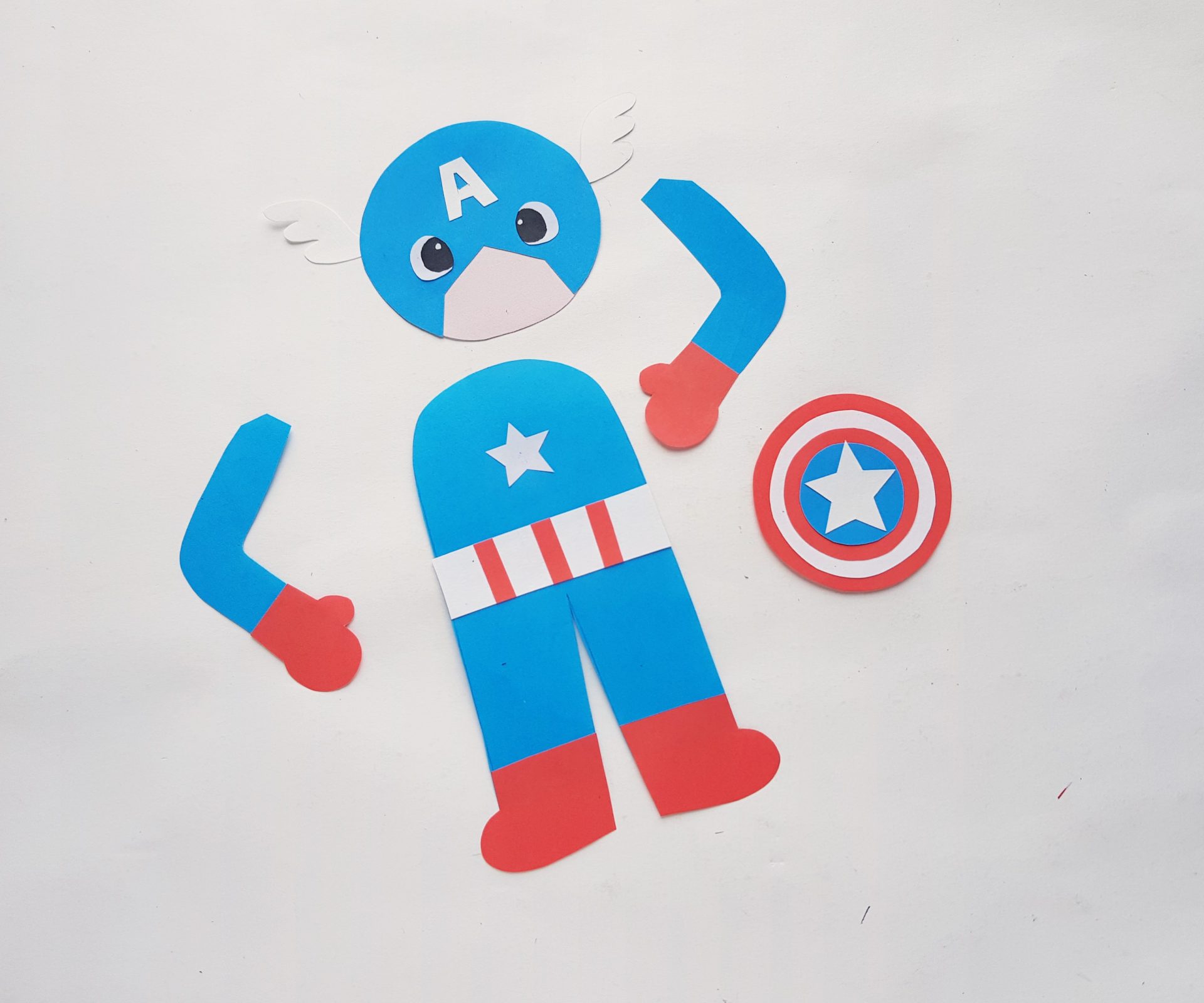 Captain America Puppet Papercraft - Instant Impressions Travel Services